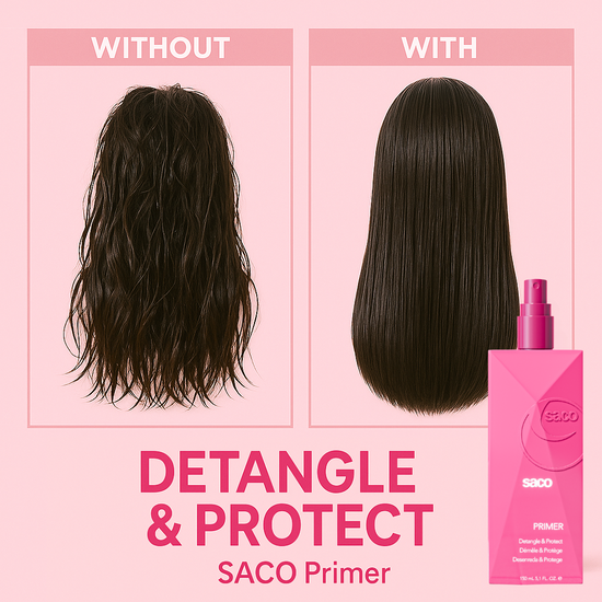 Detangler Spray & Hair Primer | Primer for Hair – sacohair