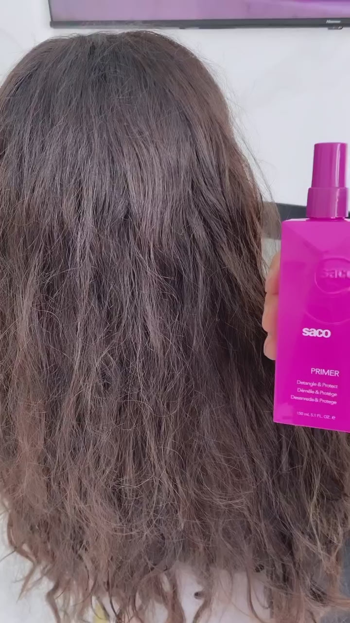 Detangler Spray & Hair Primer | Primer for Hair – sacohair